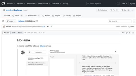 Github Hollama Features Alternatives Toolerific