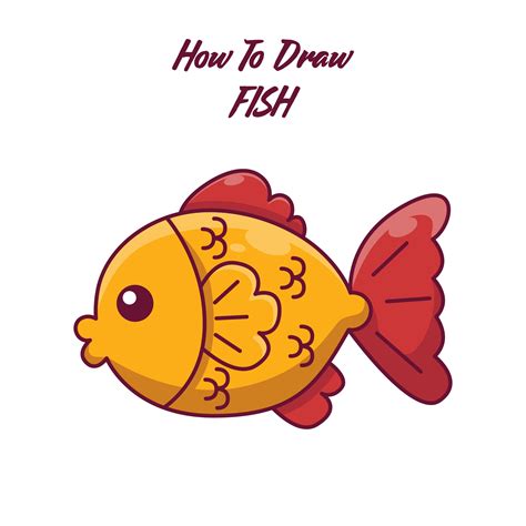 How To Draw A Cute Fish Step By Step