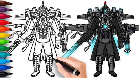 Como Dibujar A New Super Upgraded Titan Cameraman Skibidi Toilet