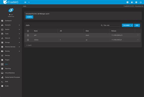 14 Jails — Freenas®113 Beta1 User Guide Table Of Contents