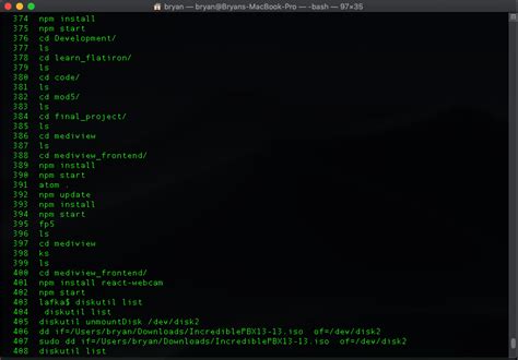 Bryan Ortiz The Digital Resume Quick Tip How To Delete Commands From Your Bashterminal History