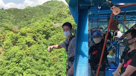 高さ100メートルのバンジーを飛んでみた 茨城県竜神大吊橋 YouTube