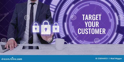 Sign Displaying Target Your Customer Concept Meaning Attract And Grow