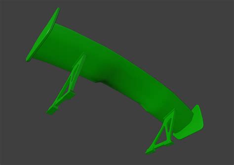 🪶 Spoiler 035 Wing For Rc Cars Universal 3d Print Stl・ Stl File For 3d