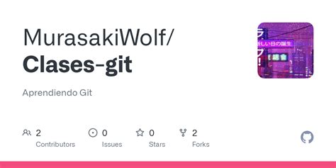 Github Murasakiwolfclases Git Aprendiendo Git