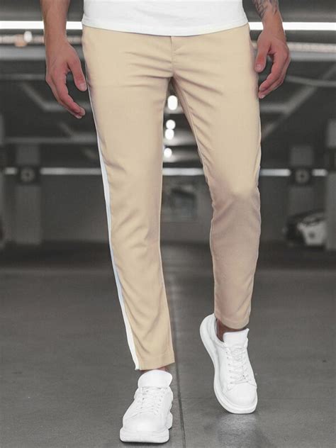 بنطلون رجالي غير رسمي ، بنطال رياضي ضيق ، ملابس الخريف ، بنطال رياضي