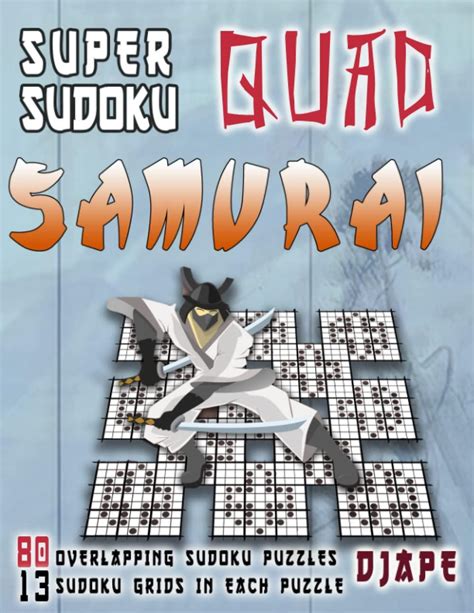 Pdf Download⚡ Super Sudoku Quad Samurai 80 Overlapping Sudoku