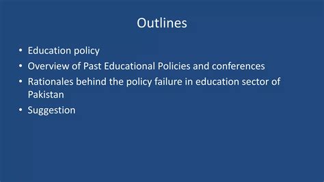 Gaps In Education Policy Implementation Presentation Ppt
