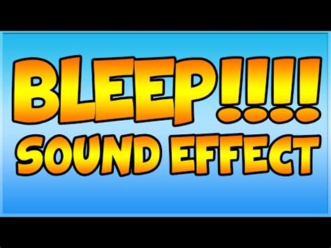 Censor Beep Sound Effect