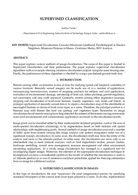 Supervised Classification