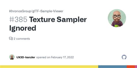 Texture Sampler Ignored · Issue 385 · Khronosgroupgltf Sample Viewer