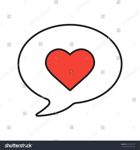 Love Message Linear Icon Thin Line Stock Vector Royalty Free 575181187 Shutterstock