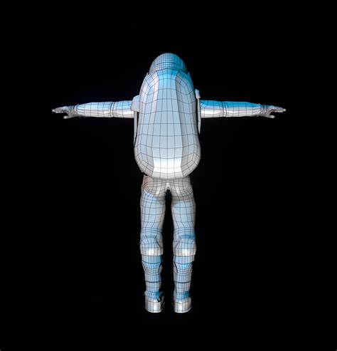 우주 비행사 3d 모델 55 Blend Free3d