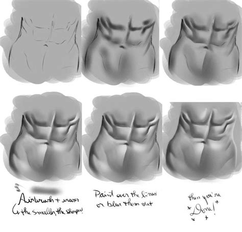 Abs Tutorial By Beebrushes On Deviantart How To Draw Abs Art Reference Poses Anatomy Sketches