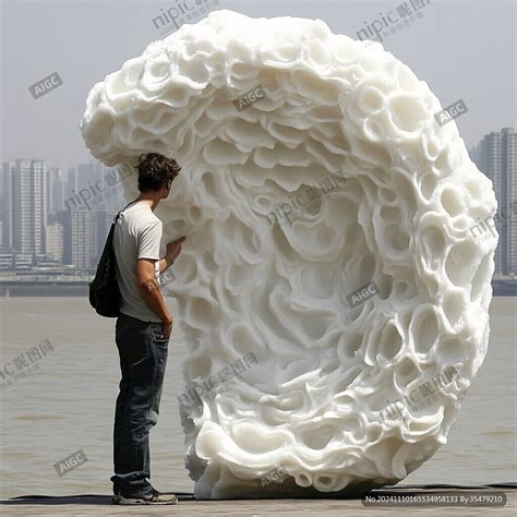 Ai创作图大油泡雕塑 珍珠贝壳雕塑 超现实意象雕塑作品 想象力雕塑 巨浪雕塑 创意概念雕塑 创意海浪雕塑 参数化雕塑 雕塑蘑菇艺术造型 创意艺术雕塑 海洋雕塑海 创意雕塑艺术设计 瓯居海中雕塑