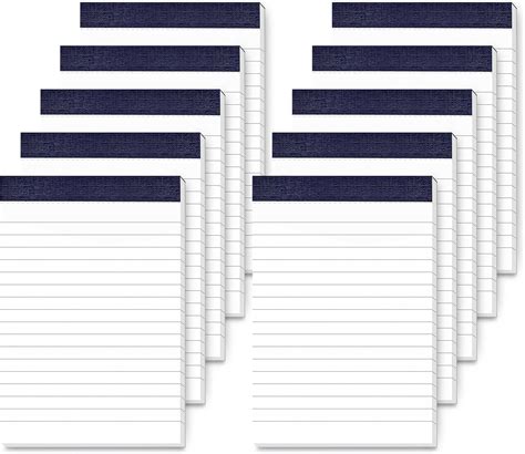 10 Pack Notepad Small Lined Writing Notepads 4 X 6 Bloc Note Memo Pads