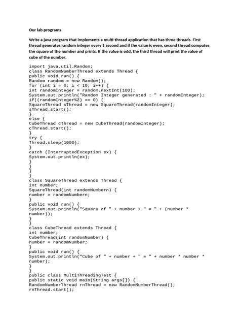 Our Lab Programs Pdf