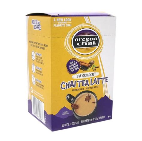 Oregon Chai The Original Chai Tea Latte Powdered Mix Packets 8 109 Oz Packets Hy Vee Aisles