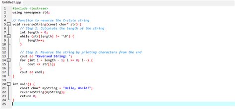 Understanding The Reverse String Function In C A Step By Step Guide