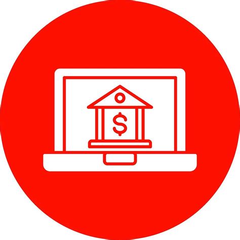 Online Banking Glyph Circle Icon 39414100 Vector Art At Vecteezy