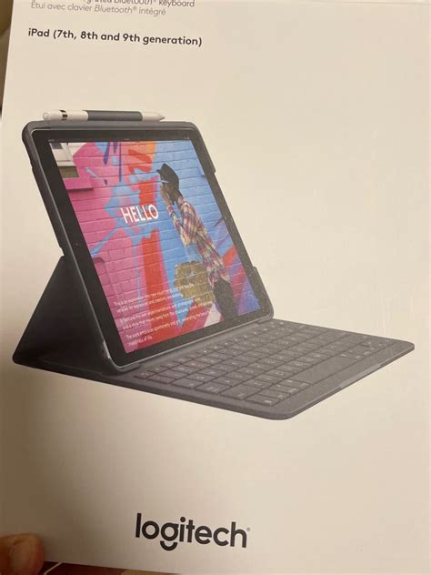 Logitech Slim Folio IPAD 7 8 9 Mobile Phones Gadgets Mobile Gadget Accessories Cases