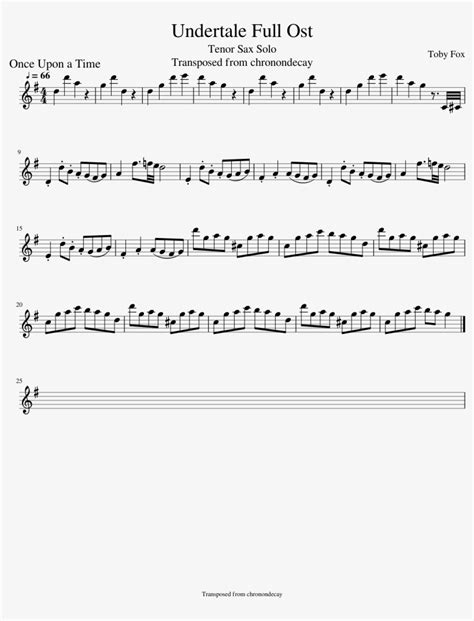 Undertale Full Ost Sheet Music Composed By Toby Fox Undertale Song