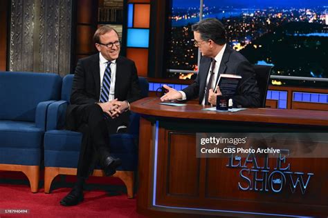 The Late Show With Stephen Colbert And Guest Jonathan Karl During