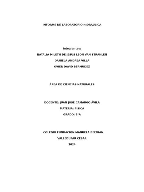 Elevador Hidráulico Experimento Educativo Pdf Presión Líquidos