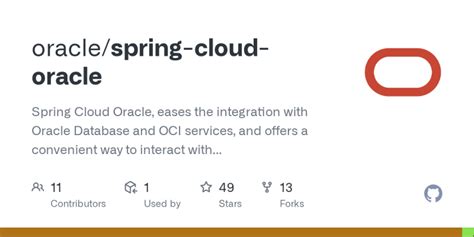 Spring Cloud Oracle Database Starters Oracle Spring Boot Starter Samples Oracle Spring Boot