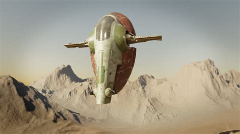 Artstation Boba Fetts Ship Slave 1