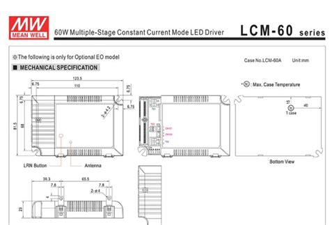 Well Power Supply Lcm 60 60w Multiple Stage Constant Current Mode Led Driver