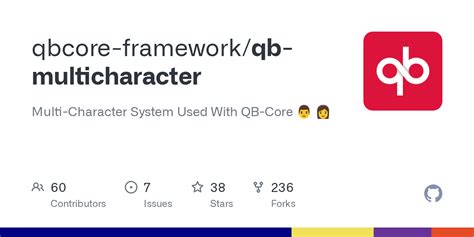 Github Qbcore Frameworkqb Multicharacter Multi Character System Used With Qb Core