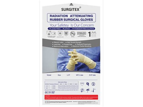 Lead Free Radiation Protection Gloves Latex Radiation Protection