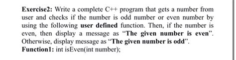 solved exercise2 write a complete c program that gets a