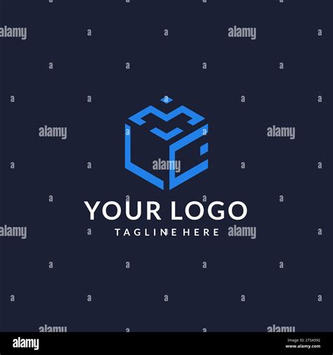 Lc Logo Hexagon Designs Best Monogram Initial Logo With Hexagonal Shape Design Ideas