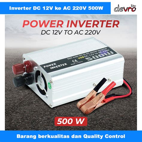 Jual Inverter Mobil Dc Ke Ac Car Power Inverter Dc 12v Ke Ac 220v 500w Doxin Shopee Indonesia