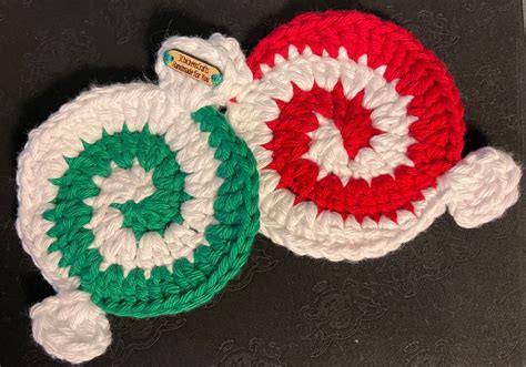 Peppermint Swirl Candy Coaster Etsy