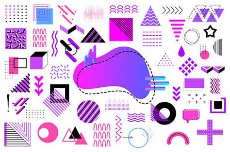 설계를 위한 복사 공간과 요소가 있는 기하학적 라일락 그라데이션 웹 판매 포스터 광고 템플릿 프로모션을 위한 벡터 일러스트레이션