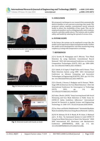 Face Mask Detection Using CNN And OpenCV PDF Infectious Diseases Diseases And Conditions