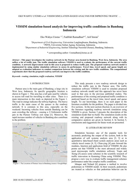 Pdf Vissim Simulation Based Analysis For Improving Traffic Conditions