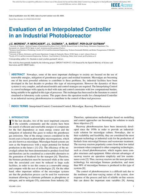 Pdf Evaluation Of An Interpolated Controller In An Industrial
