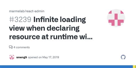 Infinite Loading View When Declaring Resource At Runtime With No Authprovider Issue