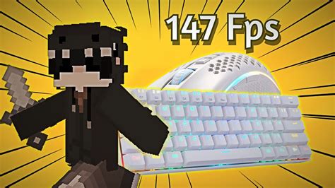 100 Fps Keyboard Mouse Sounds Asmr ╿hypixel Bedwars Youtube