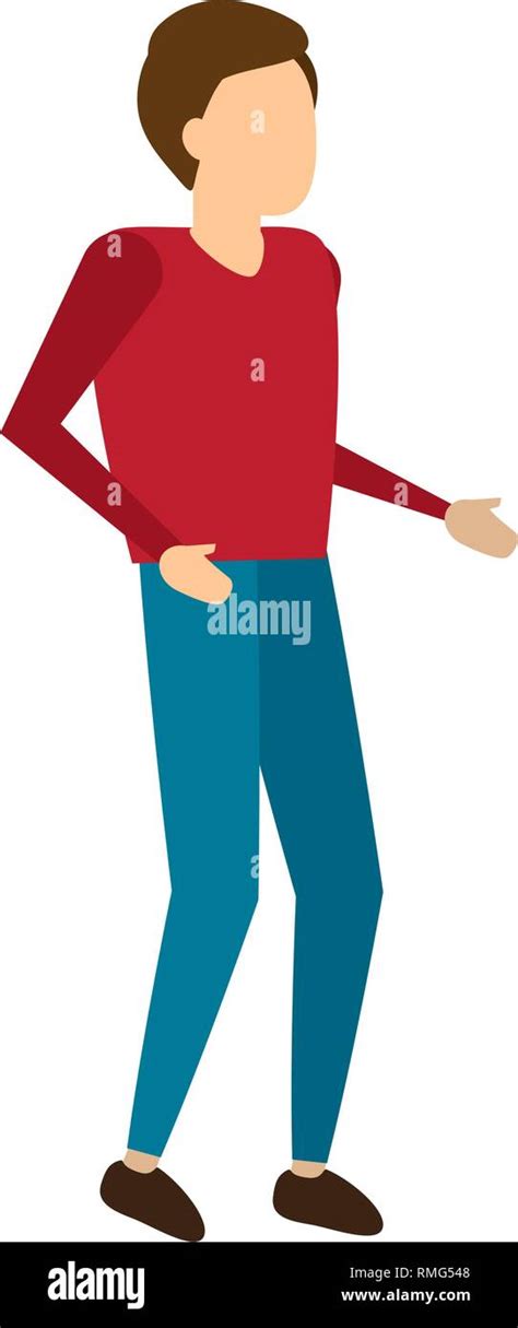 Standing Man Avatar Stock Vector Image And Art Alamy