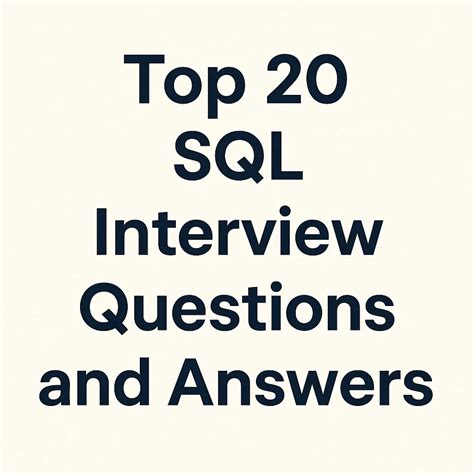 Sql Preparation For Interviews I Am Going To Write Few Queries Of Sql