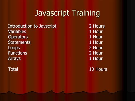Ppt Javascript Basics Learn Fundamentals In 2 Hours Powerpoint Presentation Id9479500
