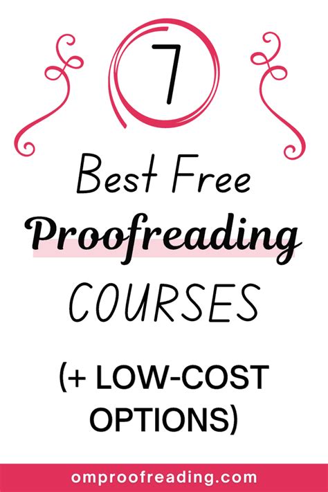 7 Best Free Proofreading Courses Low Cost Options Om Proofreading