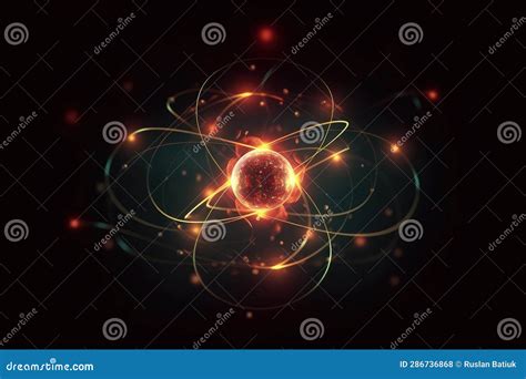 Atomic Nucleus Electrons Neutrons Protons Model Shows That An Atom Is Mostly Empty Space With