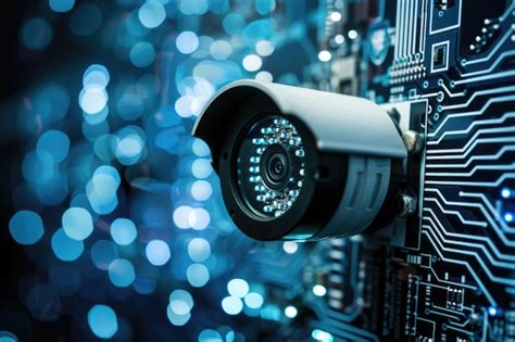 Premium Photo Security System Access Password Data Network Surveillance Concept