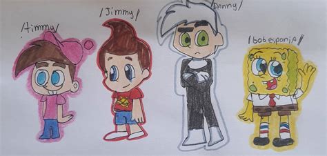 Timmy Jimmy Danny And Spongebob By Antonellacat On Deviantart